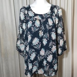Kaktus | Tops | Kaktus Womans Floral Blouse | Poshmark